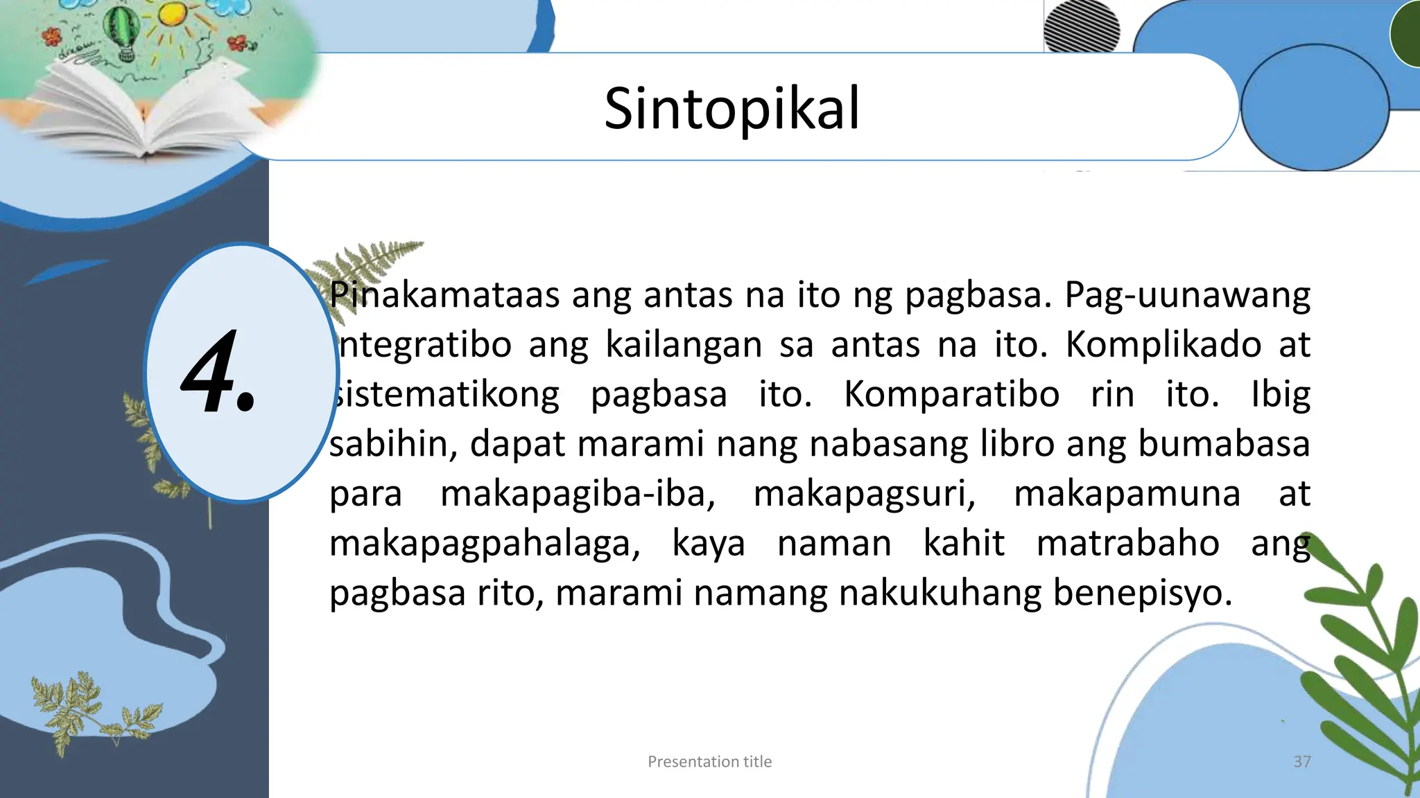 batayang kaalaman sa pagbasa, pagbasa at pagsusuri ng ibat ibang teskto ...