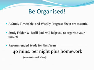 1st-Year-Study-Skills-1.pptx | Educational Assessment | Education