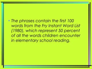 1st 100 words | PPT