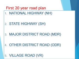 1st 20 year road plan | PPT