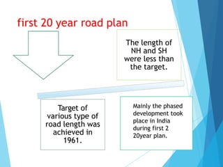 1st 20 year road plan | PPT