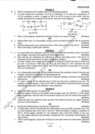 1st and 2nd semester VTU BE CBCS Scheme P cycle question papers june ...