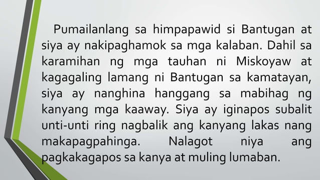 Epiko (Prinsipe Bantugan) | PPTX