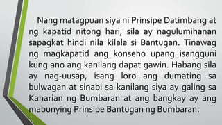 Epiko (Prinsipe Bantugan) | PPTX
