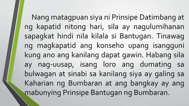 Epiko (Prinsipe Bantugan) | PPTX