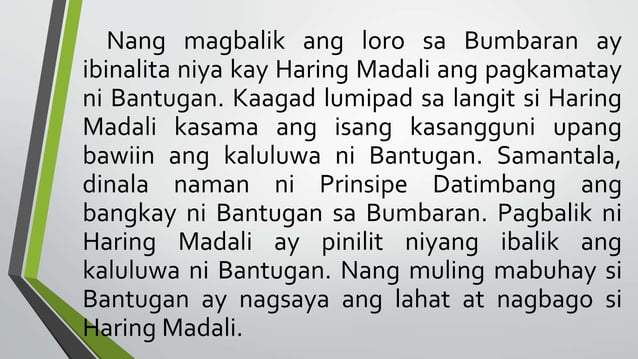 Epiko (Prinsipe Bantugan) | PPTX