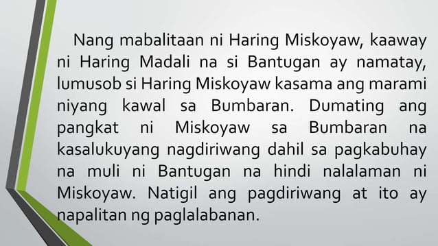 Epiko (Prinsipe Bantugan) | PPTX