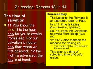 Romans 13 11 14 Commentary