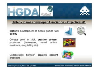 1st AIT Gaming Forum - HGDA Presentation | PDF