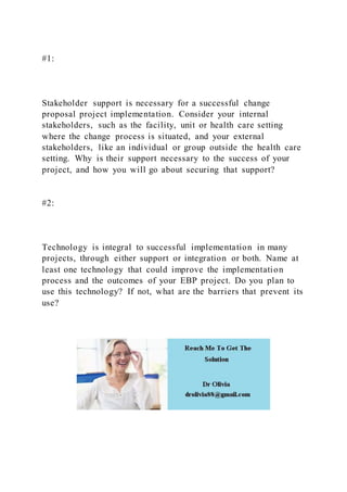 #1Stakeholder support is necessary for a successful change | DOCX