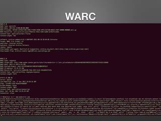 Analyzing Web Archives | PPT