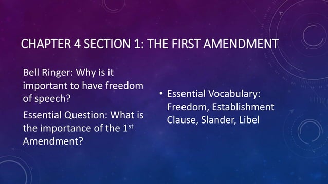 1st amendment- 5 Freedoms | PPTX | Law