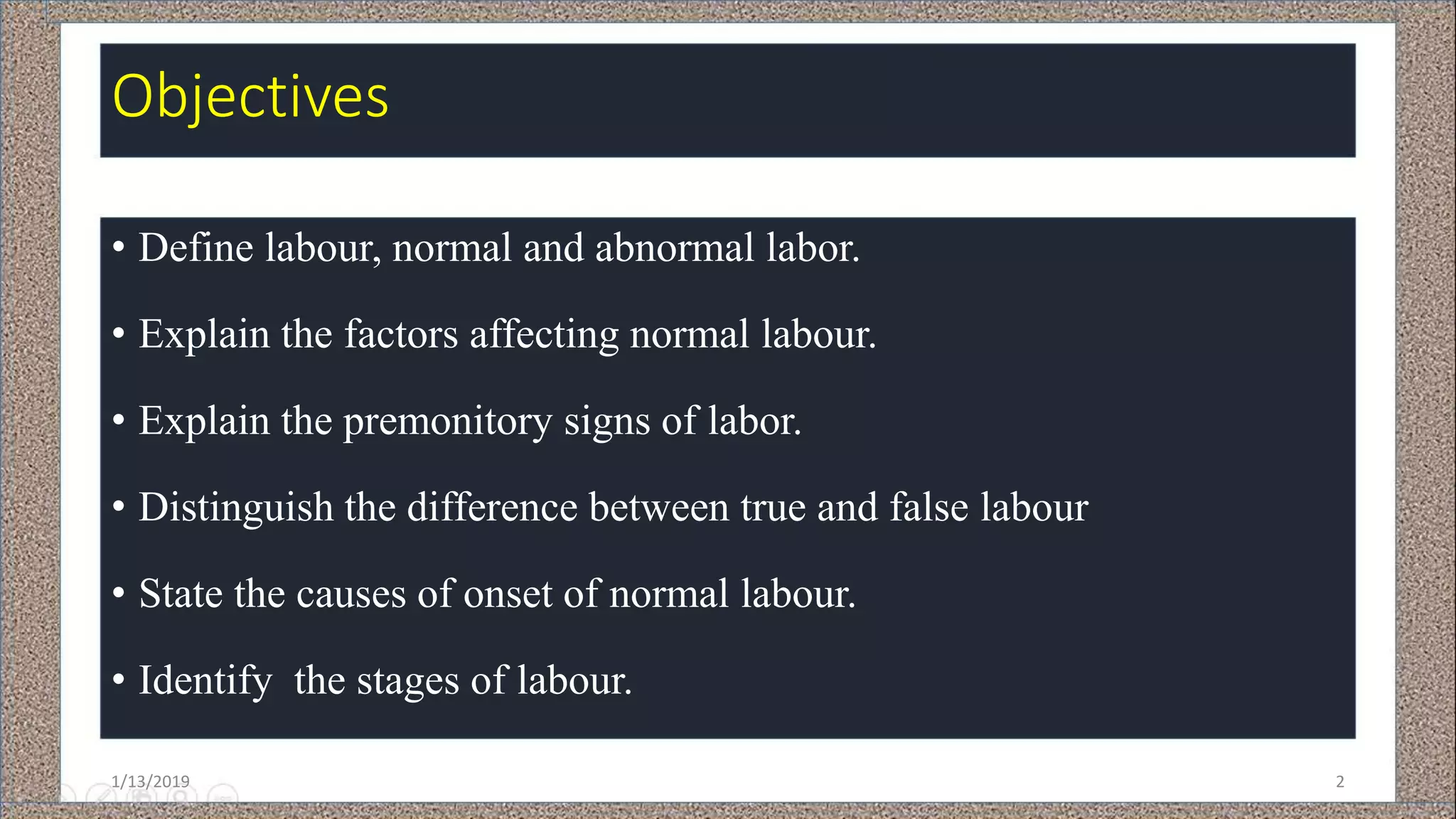 Introduction to Normal Labour | PPTX
