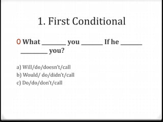 1st and 2nd conditional | PPTX