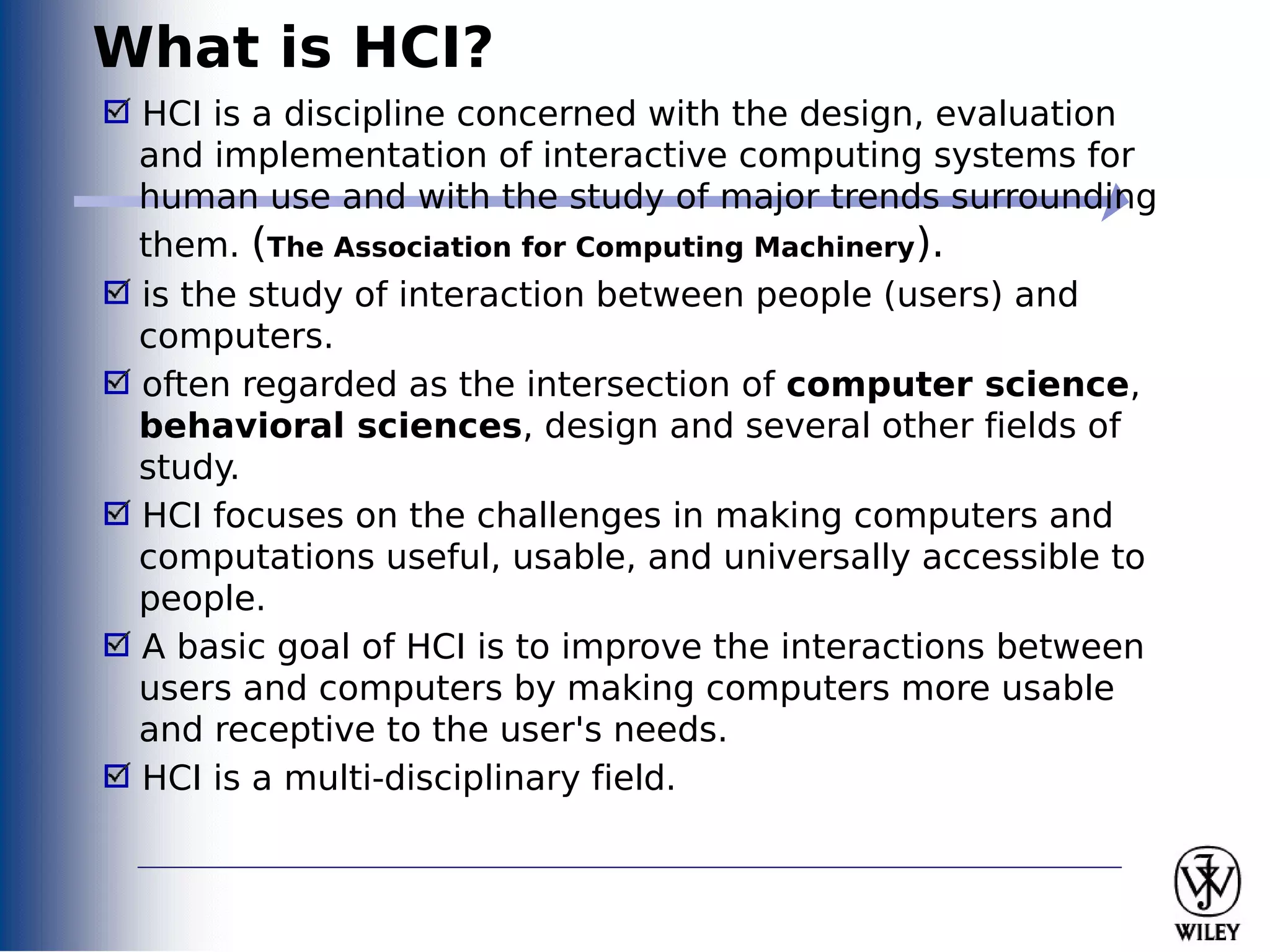 HCI 1st and 2nd sessions | PDF