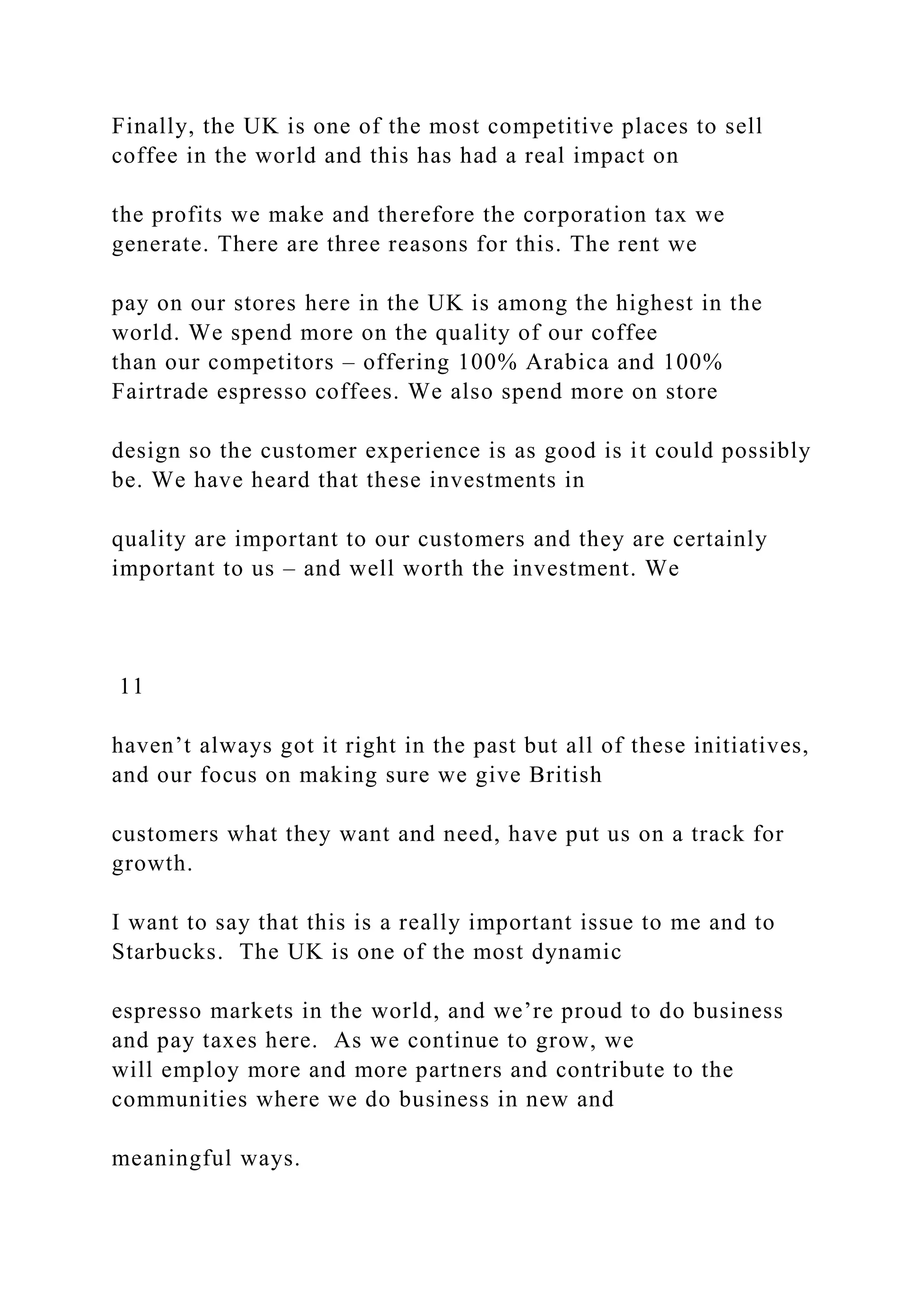 1 STARBUCKS SOCIAL RESPONSIBILITY AND TAX AVOIDANCE .docx