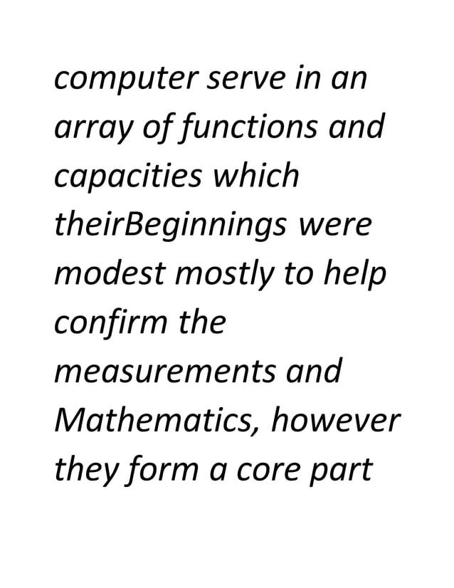 1st Assignment Introduction To Computer Docx