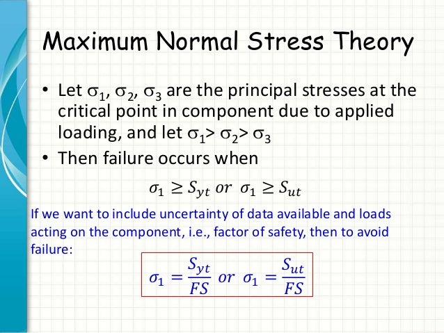 1 static failure theories ductile r1