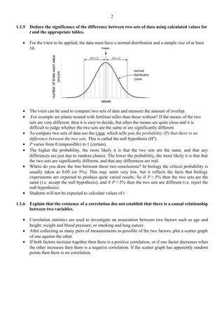 1 statistical analysis notes | PDF