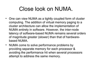 NUMA overview | PPT | Computing | Technology & Computing