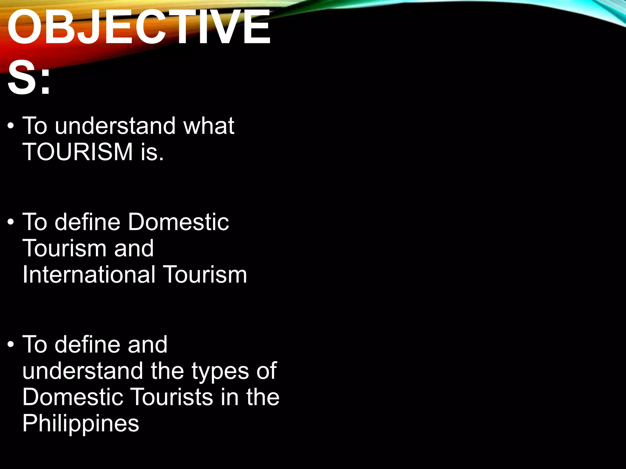 1st chapter: Domestic Tourism | PPTX