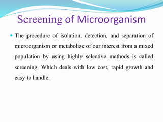 Industrial Microorganisms | PPTX