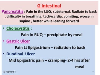 Chest Pain- Differential Diagnosis | PPTX