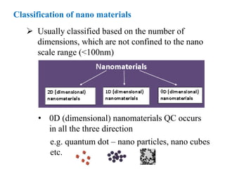 Introduction to nano materials for Engineering students | PPT