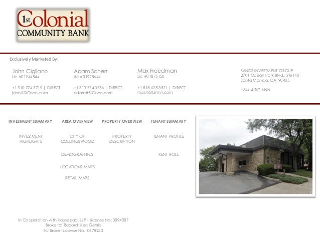 1st Colonial Community Bank Huge Deposits