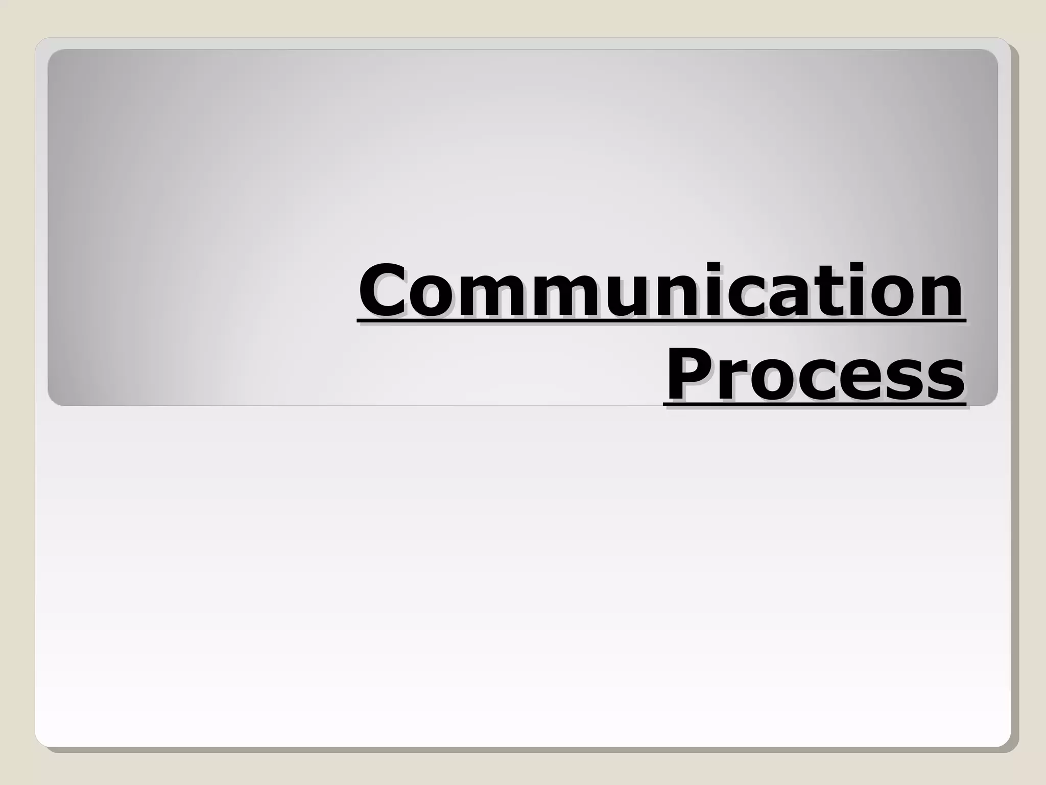 communication process | PPT