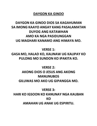 1 st communion mass songs copy | DOCX