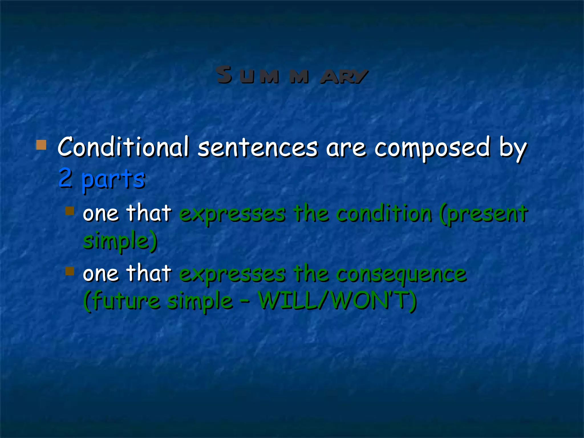 1st Conditional | PPT