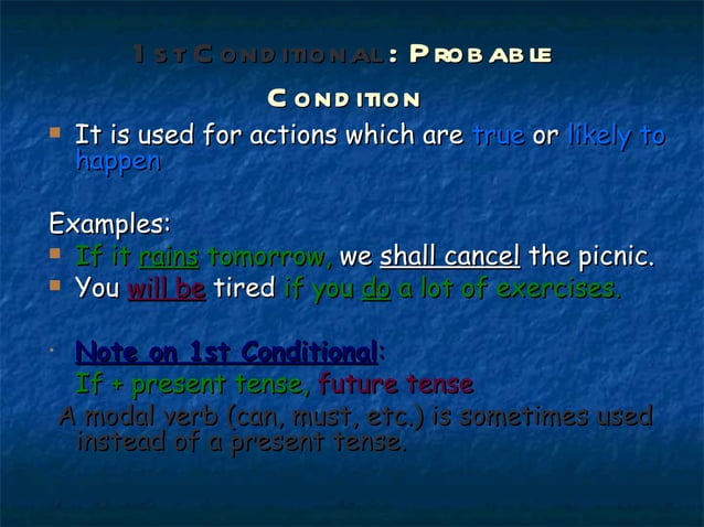 1st Conditional | PPT