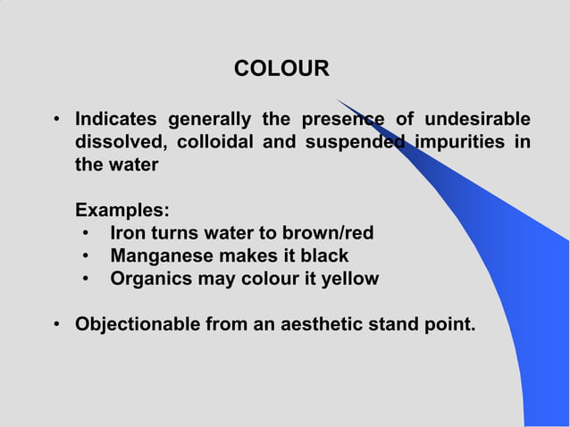 Water Treatment Basic process discription | PPT
