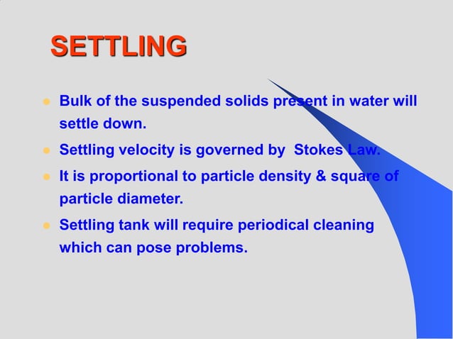 Water Treatment Basic process discription | PPT