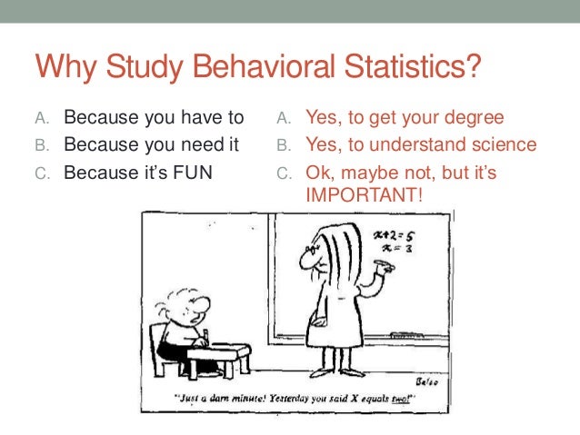 Behavioral Statistics Intro Lecture