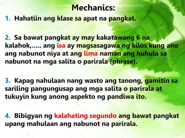 Filipino 9 Gramatika: Pandiwang nasa Panaganong Paturol | PPTX