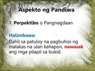 Filipino 9 Gramatika: Pandiwang nasa Panaganong Paturol | PPTX