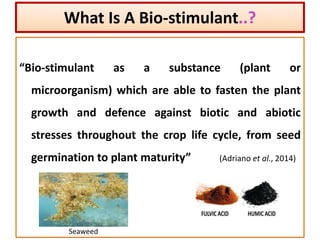 Bio-stimulants and their Role in Fruit Production and Postharvest ...