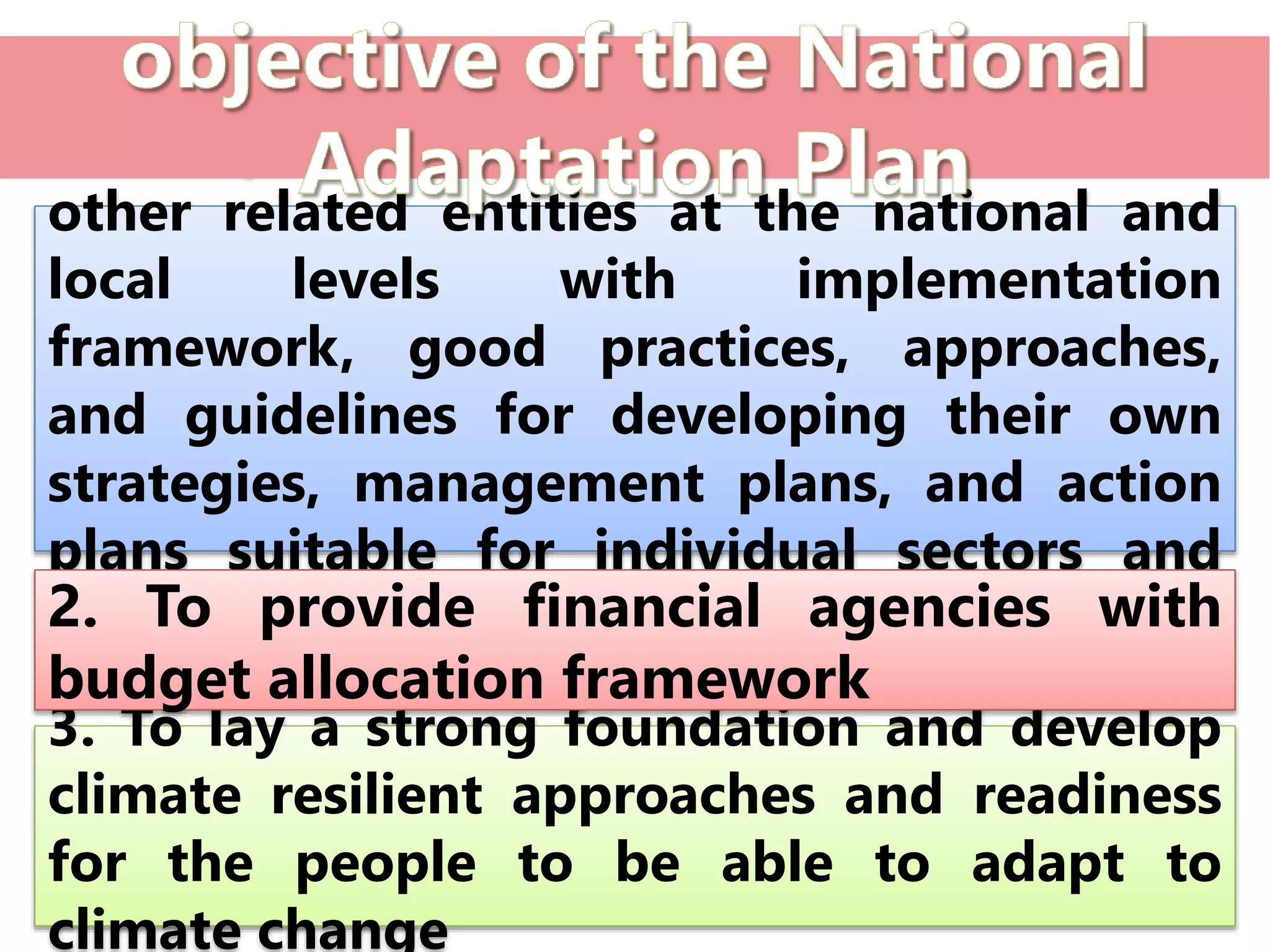 The First Draft of Thailand National Adaptation Plan | PPT