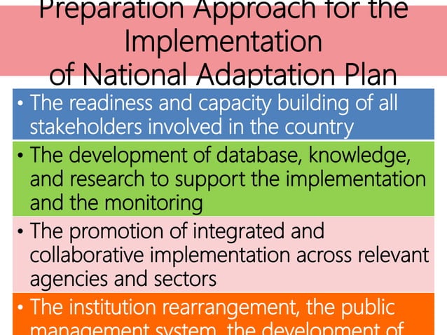 The First Draft of Thailand National Adaptation Plan | PPT