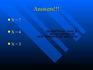 1 step equations | PPT