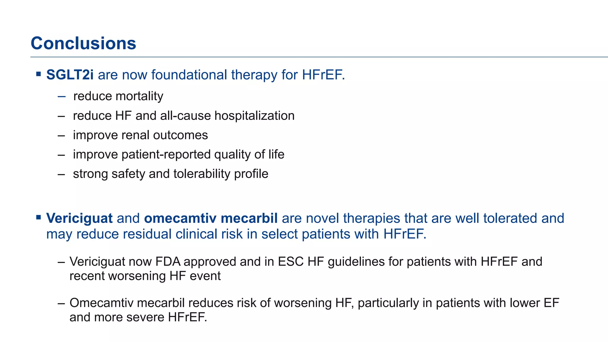 New Treatments in HFrEF | PPTX