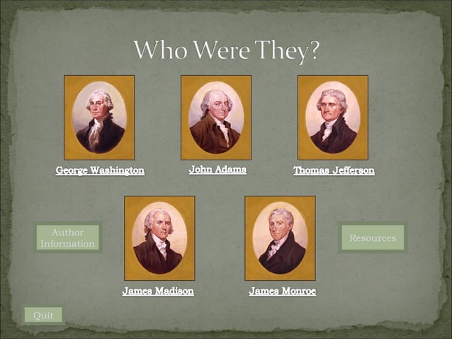 1st five Presidents | PPT