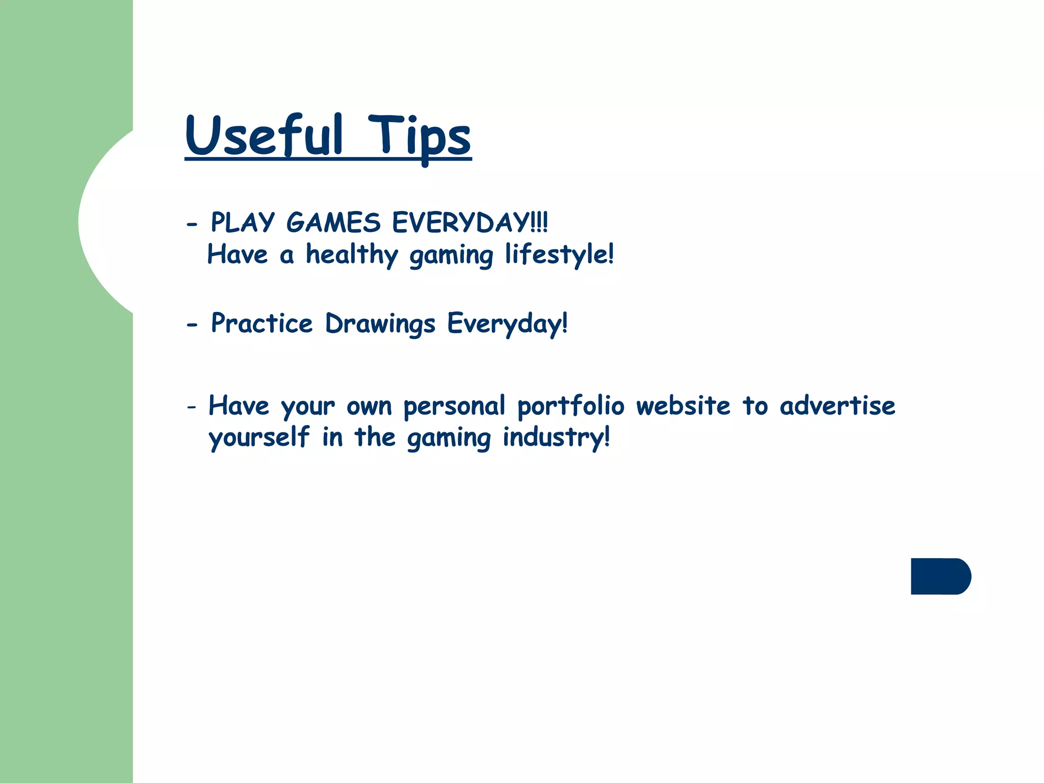 An Introductory Lesson to Game Making | PPT