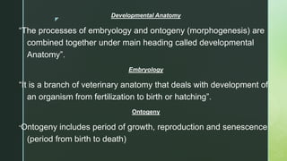 General Embryology Introduction By Ali Asadullah | PDF