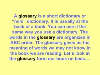 1st Glossary And Title Page | PPT