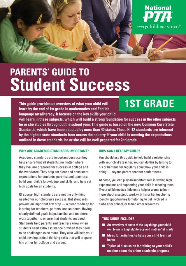 1st grade--Parent's Guide to Student Success | PDF