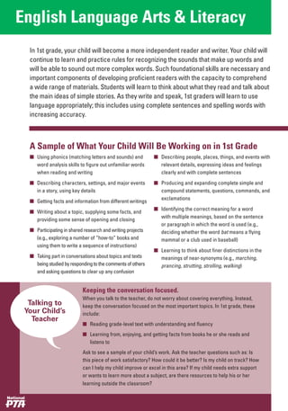 1st grade--Parent's Guide to Student Success | PDF