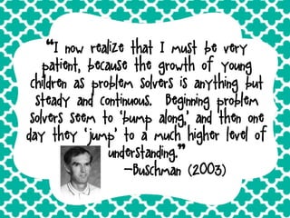 1st Grade CGI Problem Solving | PDF